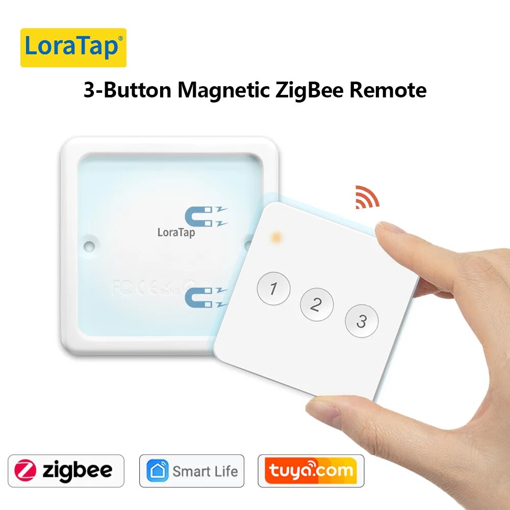 Пульт дистанционного управления ZigBee 3.0, Tuya ZigBee, беспроводной, 3 gang ZigBee Remote