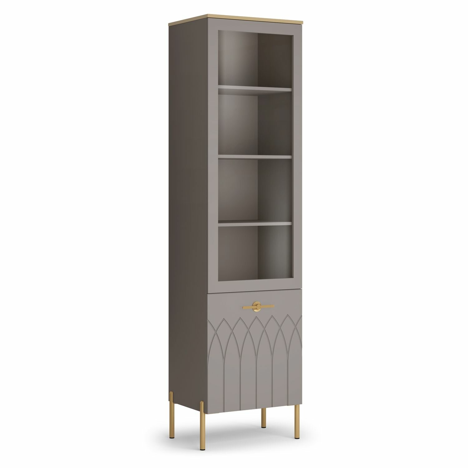 Капри 2 Витрина 540 левая Мокко, Силк анис (Кураж)