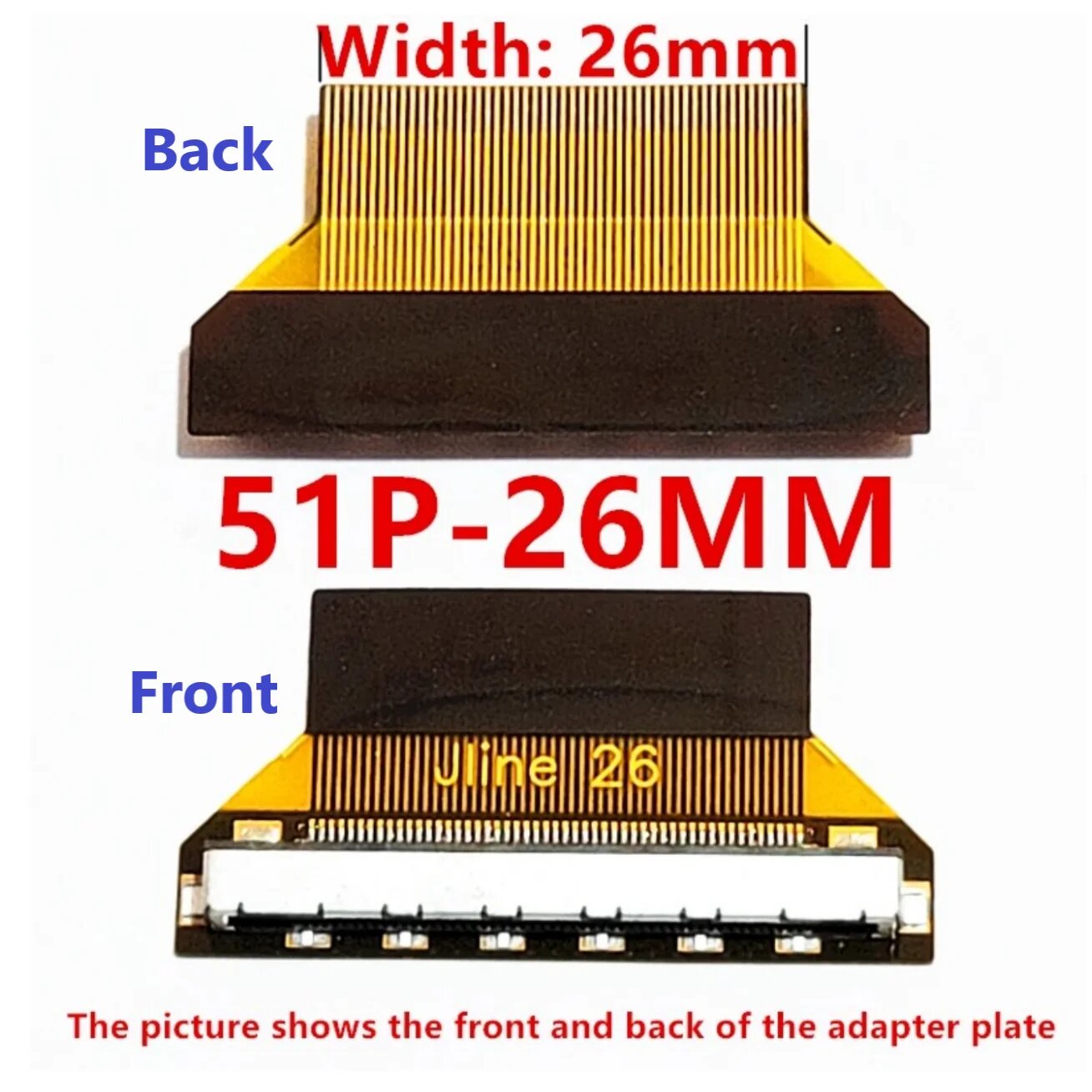 Кабель интерфейсный адаптер Minstertek FIX 30P к FPC 30P/51P 51pin 26mm