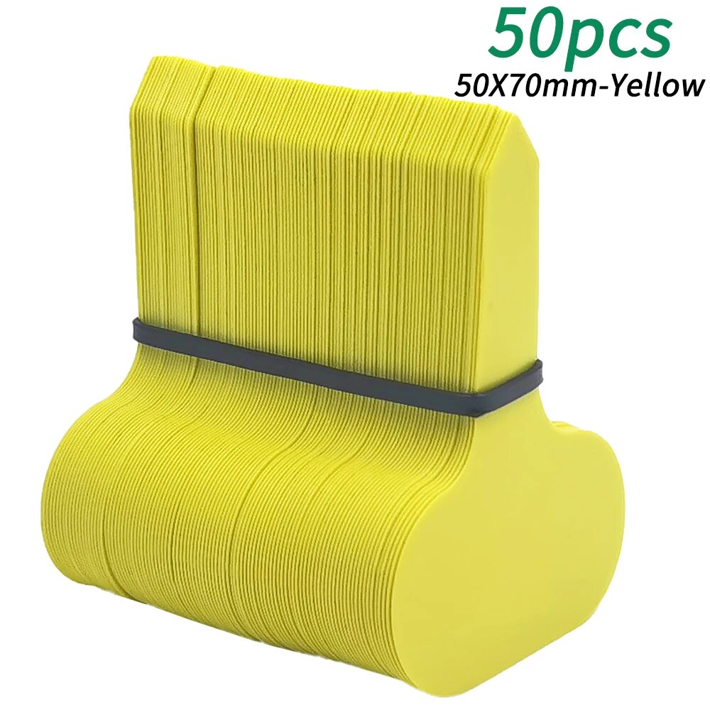 Маркеры для растений 50 шт. Желтый, Yellow-50PCS