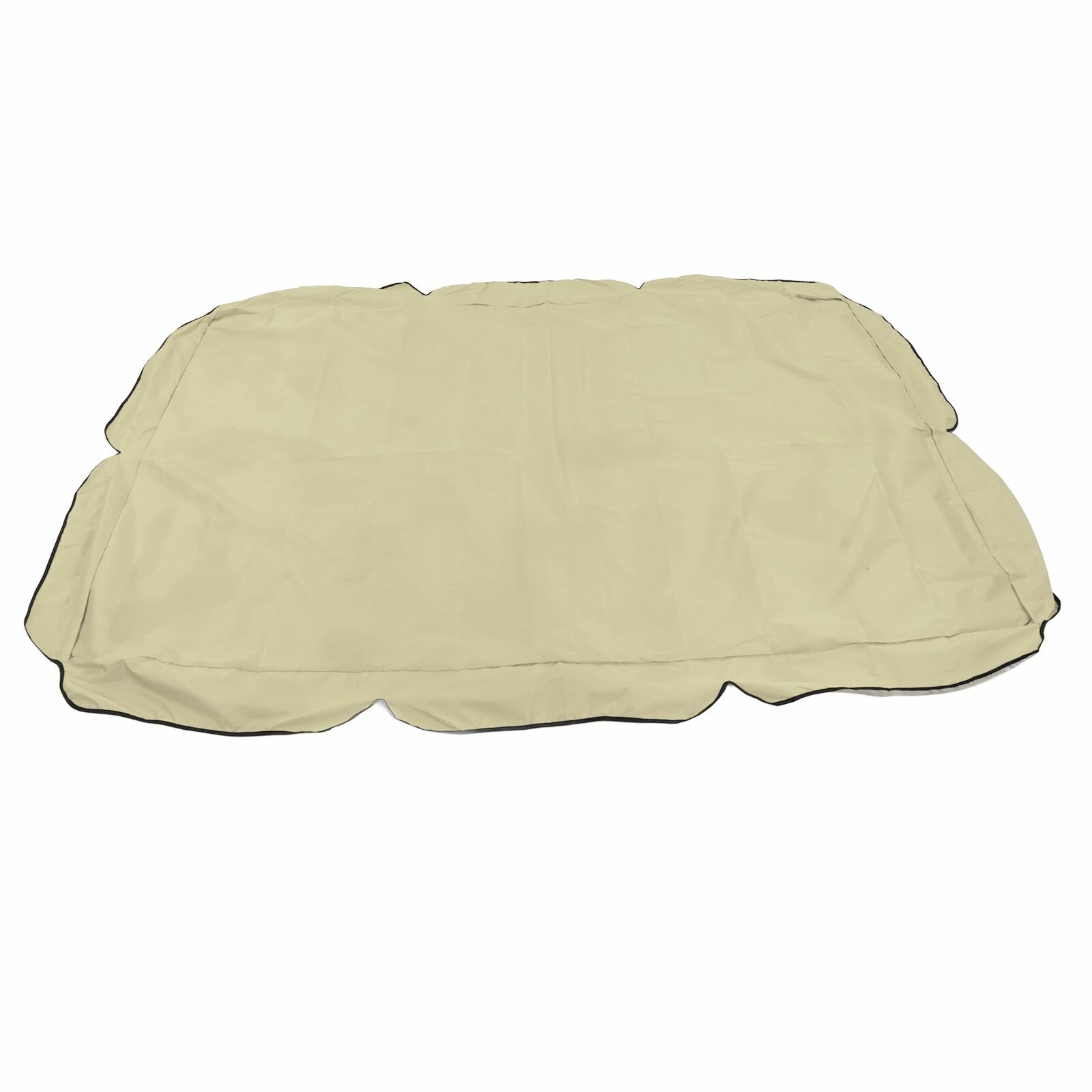 Навес для уличных качелей с серебряным покрытием, ткань Оксфорд, водонепроницаемая верхняя крышка для качелей для сада, аксессуар для солнцезащитного козырька, бежевый