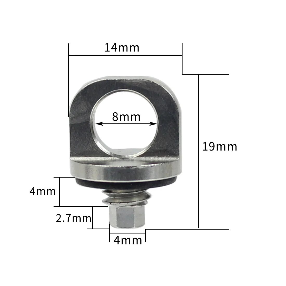 FEICHAO Адаптер ручки для камеры, 1/4" Stainless Steel