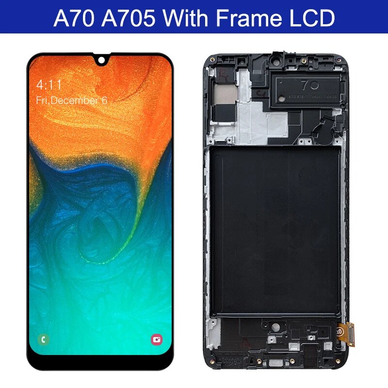 Для SAMSUNG GALAXY A10 A105 A20 A205 A20S A207 A30 A305 A30S A307 A50 A505 A70 A70 TFT With Frame