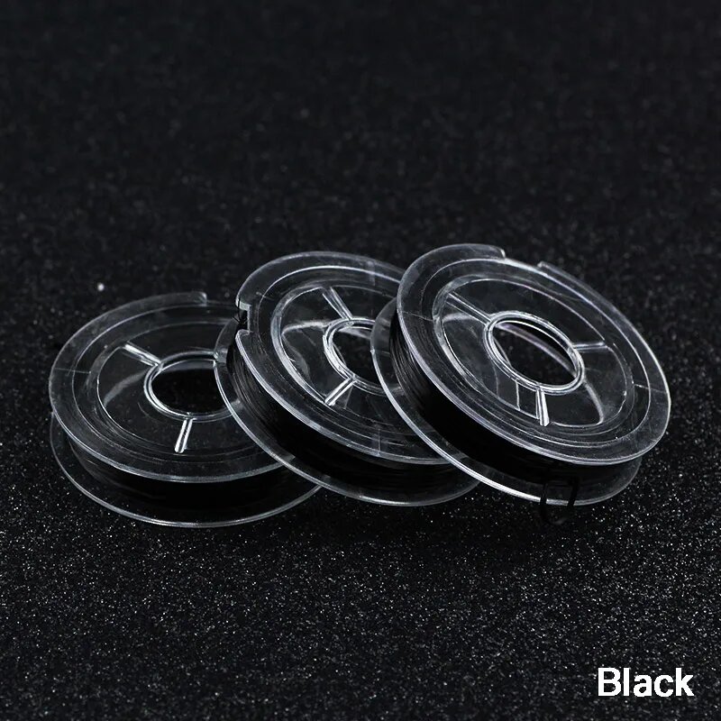 Эластичная леска WLYeeS для бижутерии 10 м Черный, черный