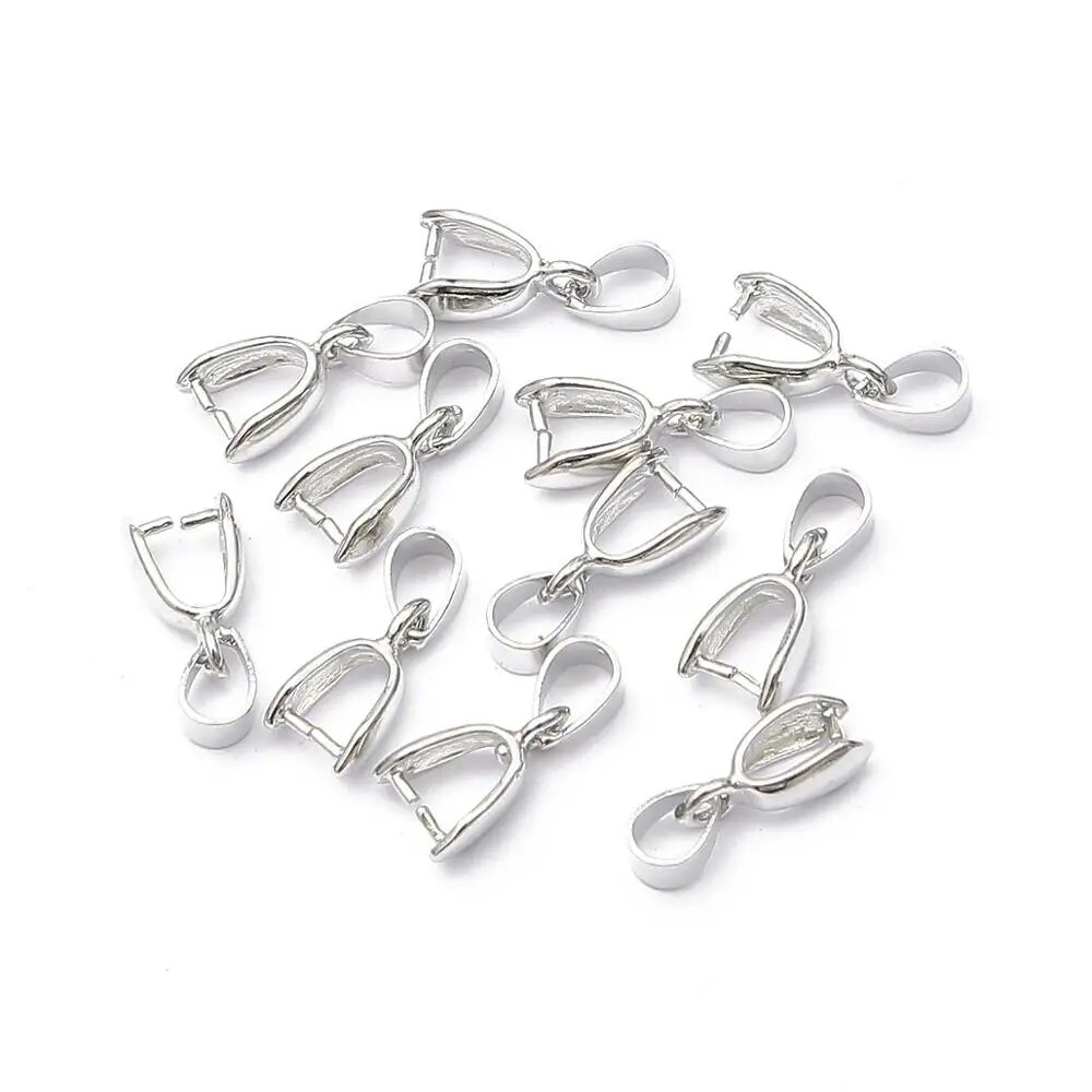 Базис для подвесок, 10 шт, Rhodium, 6x16 мм