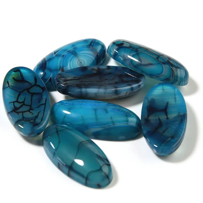 Кабошоны Агат 2 шт, 20x40 мм, Тиparts