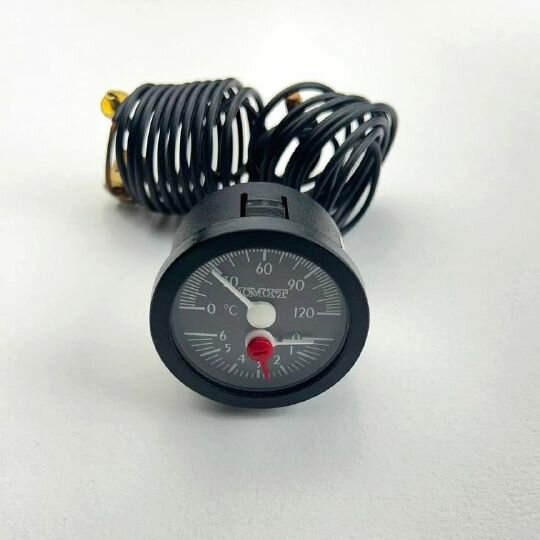 Термоманометр в круглой рамке