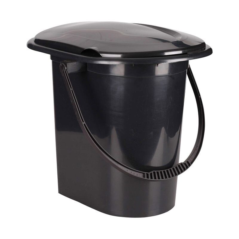 Ведро-туалет Альтернатива пластмассовое "Эконом" 17 л, 40х36х38 см (М6355)
