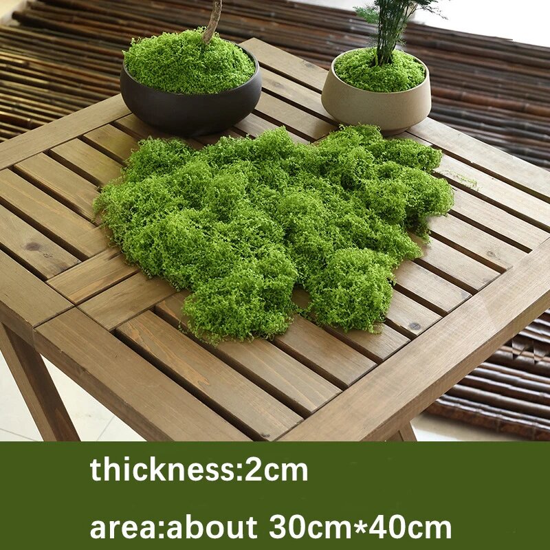 Зеленый Поддельный Мох DIY Ремесла Трава Искусственный Мох Искусственный Light Green