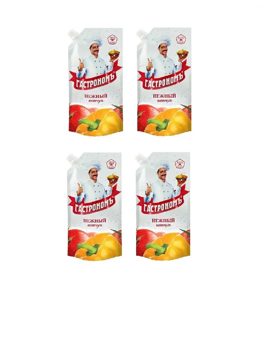 Кетчуп Гастро Нежный 400 гр, 4 шт