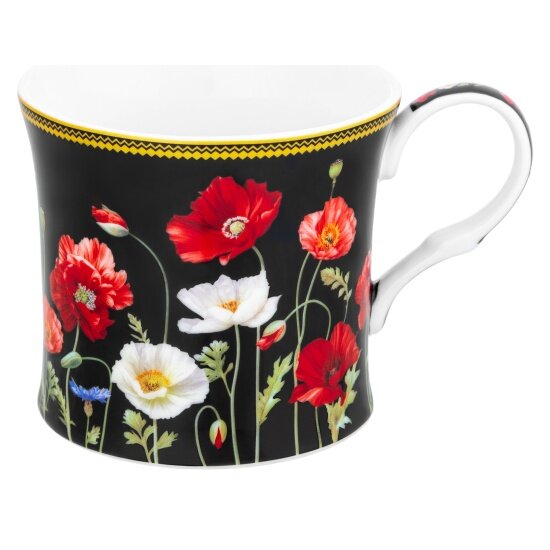 Кружка Elan Gallery Еlan Gallery "Маки на чёрном" 250 мл.
