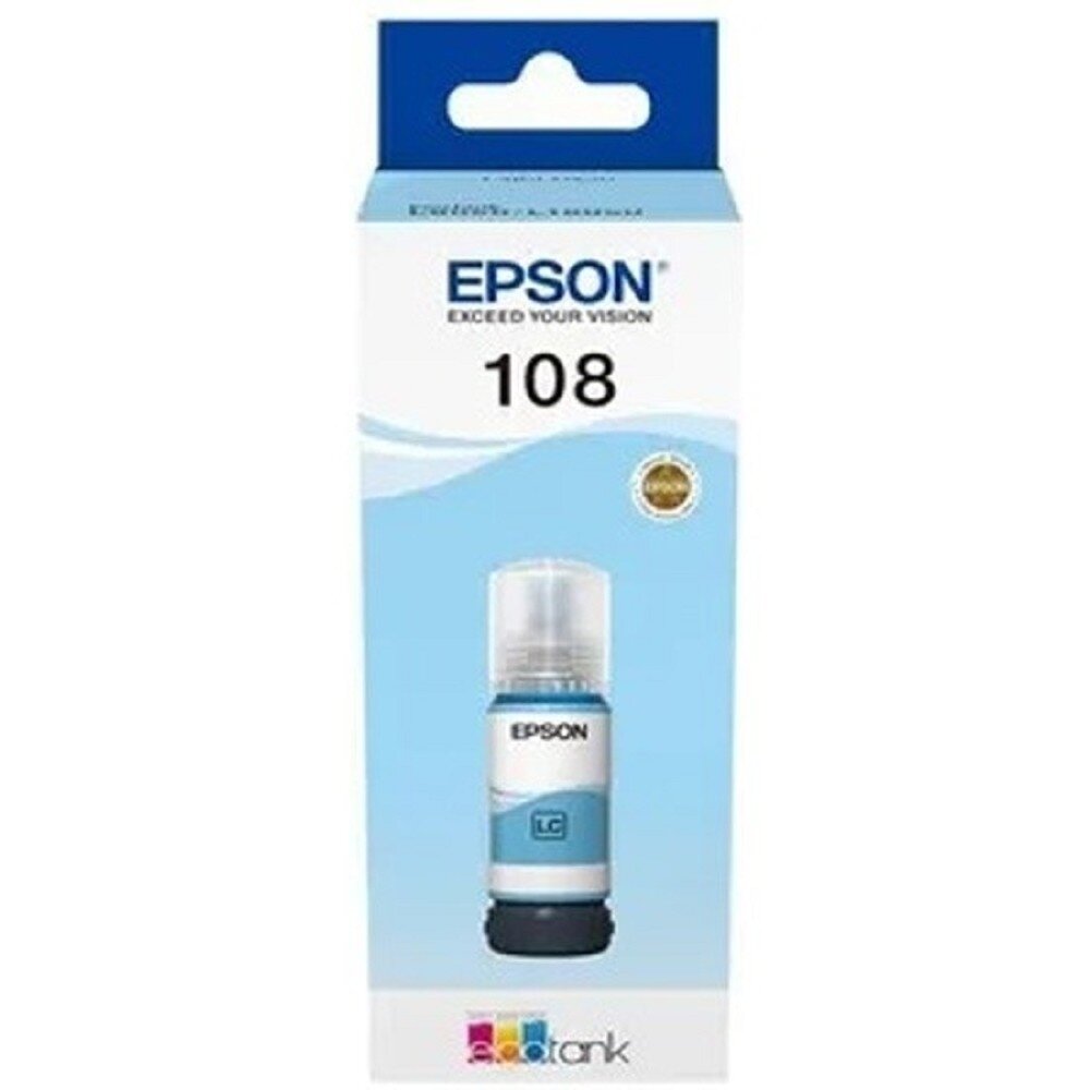 Чернила EPSON C13T09C54A Картридж 108 EcoTank Ink для Epson L8050/L18050, Light Cyan 70ml