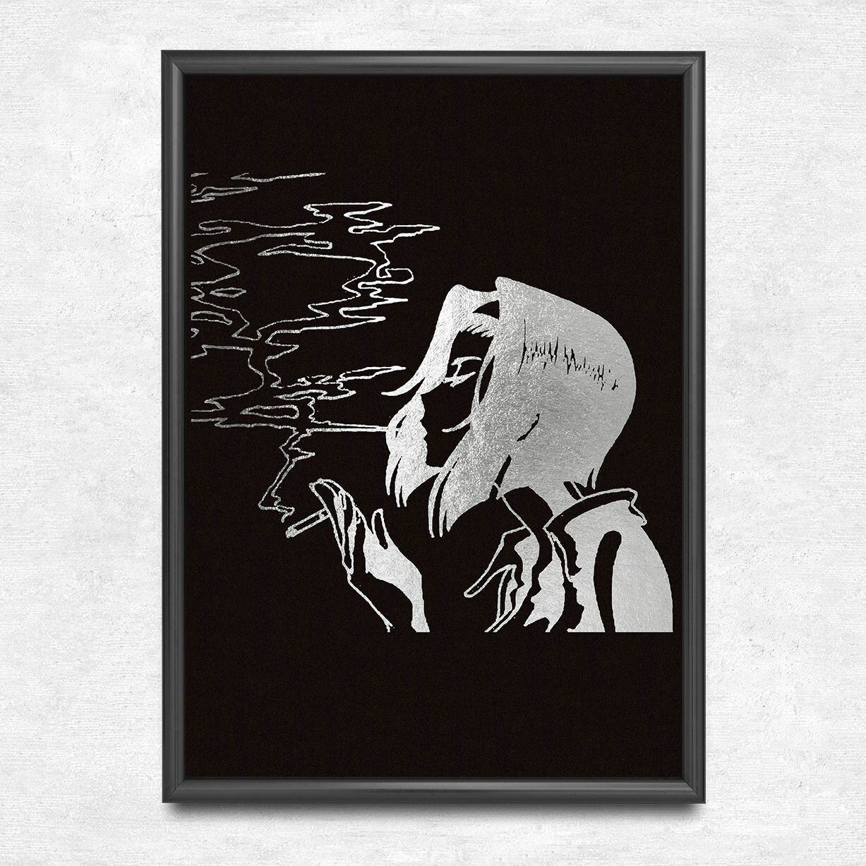 Постер аниме Cowboy Bebop. Фэй Валентайн. Плакат Ковбой Бибоп. Постер интерьерный для детской, гостиной, спальни, кабинета. Минимализм