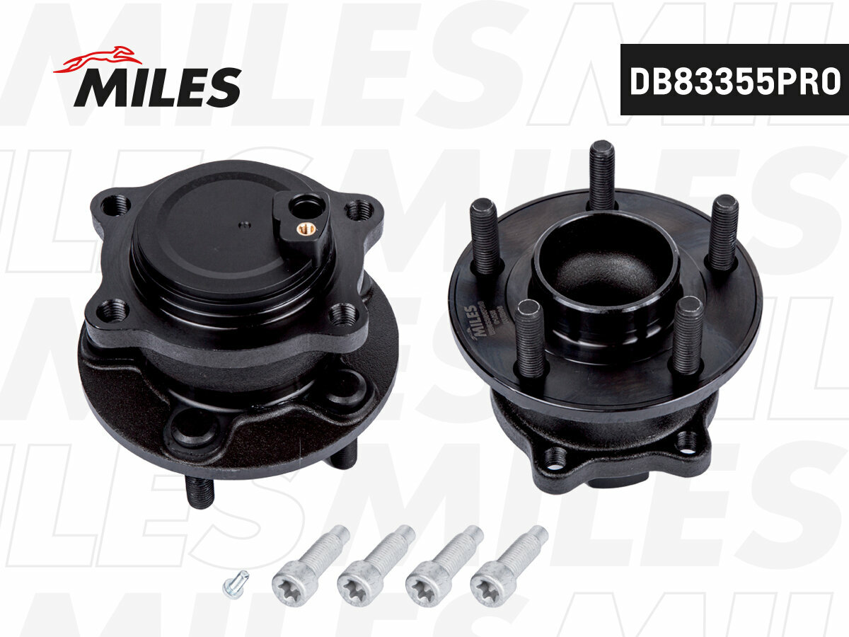 MILES Ступица с подшипником задняя с ABS (серия PRO с антикоррозийным покрытием) FORD FOCUS III 11- DB83355PRO