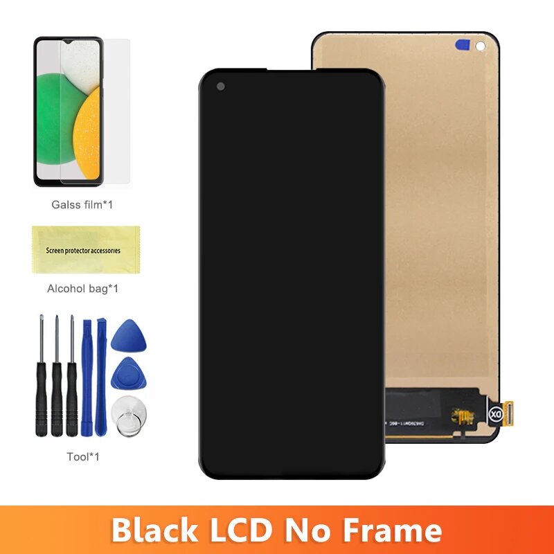 Экран дисплея для Xiaomi 11 Lite 5G NE 2109119 DG, ЖК-дисплей, цифровой сенсорный экран с рамкой для замены Mi 11 Lite 5G NE TFT No Frame