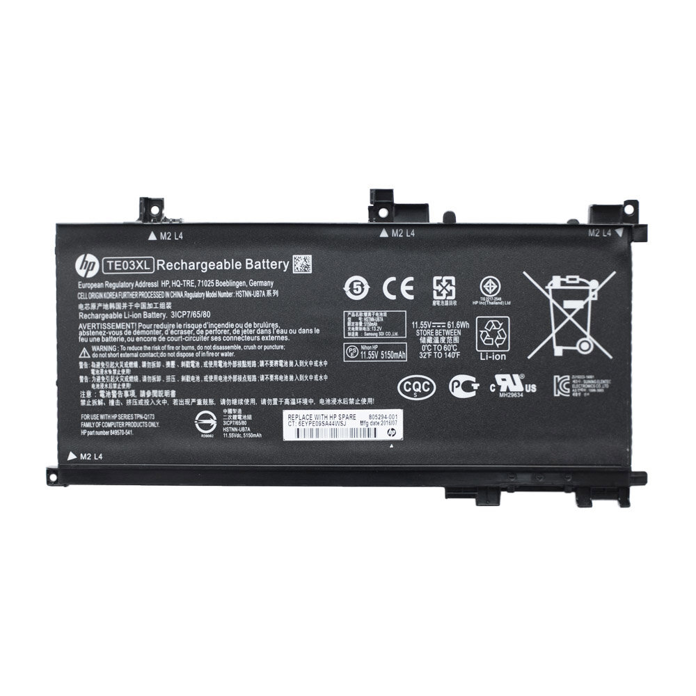 Аккумулятор TE03XL для HP Pavilion 15-bc404ur / 15-bc304ur / 15-bc400ur / 15-bc305ur / 15-bc401ur / 15-bc423ur / 15-bc435ur / 15-bc422ur - 5150mah