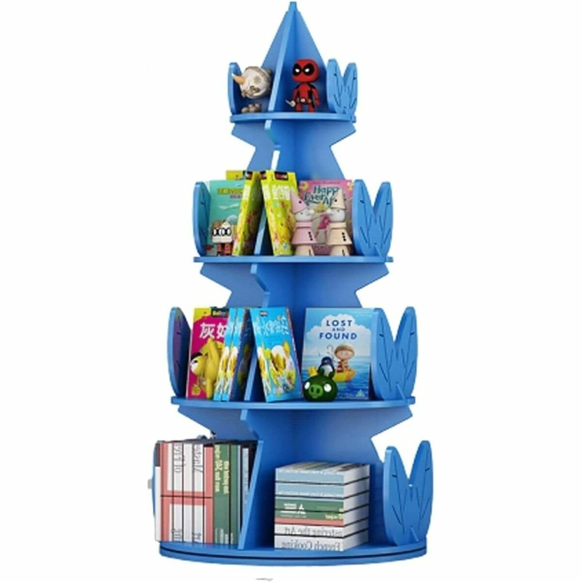 Детский вращающийся книжный шкаф