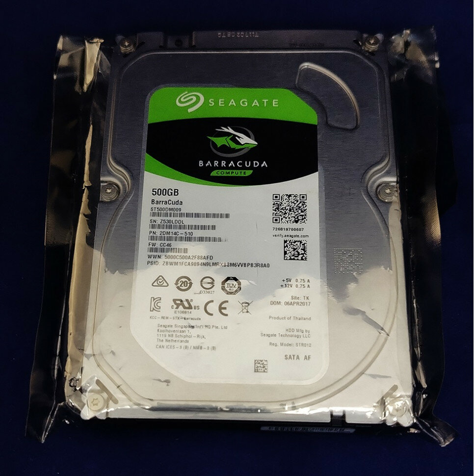 Жесткий диск Seagate ST500DM009, 500 Гб
