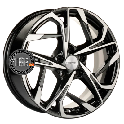 Khomen Wheels KHW1716 (Changan CS35/CS35 Pro) 17x7 5x110 et46 dia63.3 Black-FP