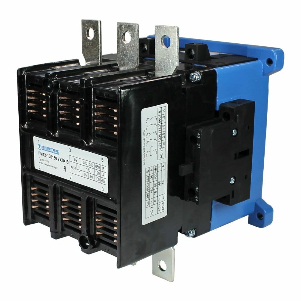 Пускатель ПМ 12-160150 УХЛ4 В 160А кат. 380В AC 2НО+2НЗ Электротехник ET502583