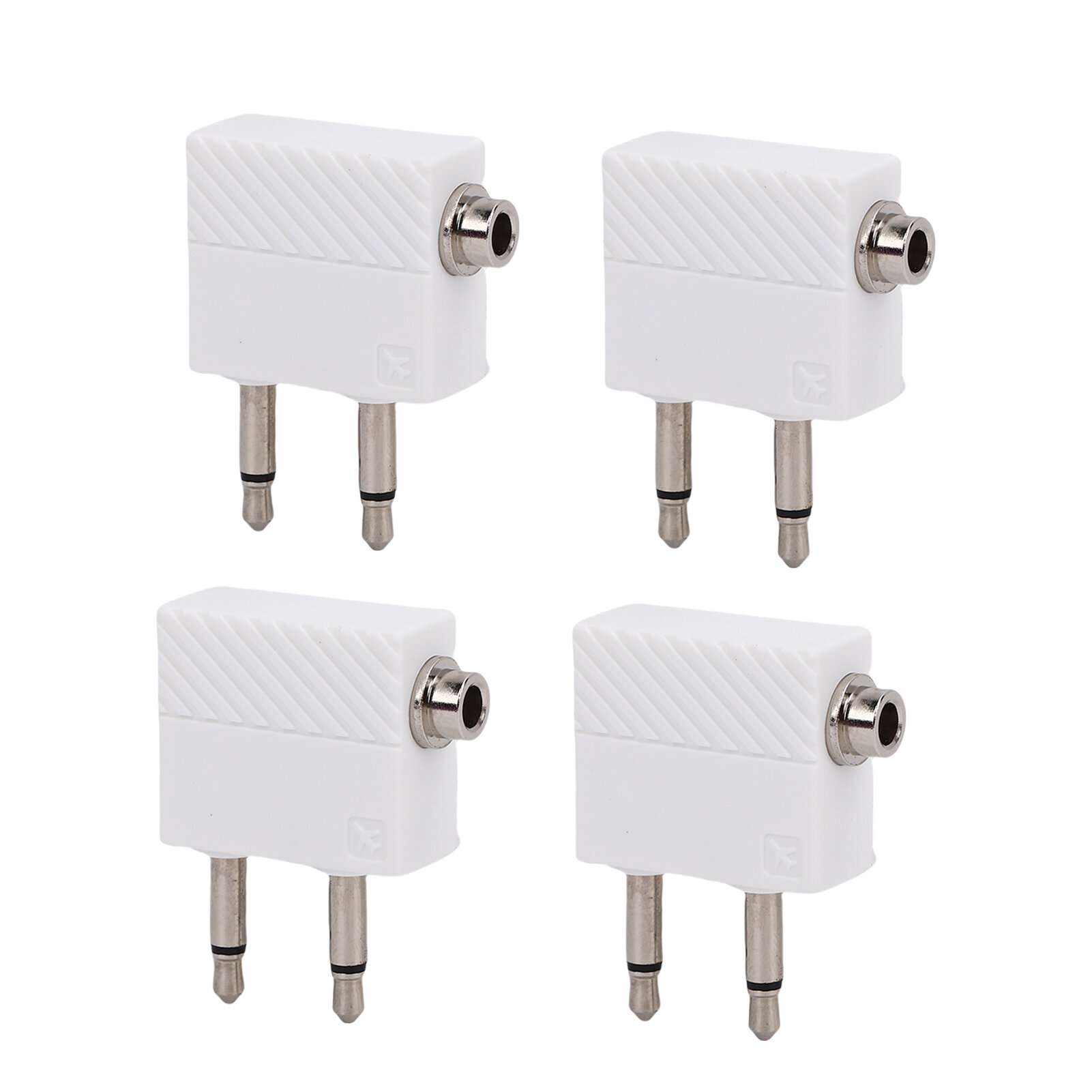 Адаптер для наушников в самолете, двойной разъем 3,5 мм «папа» на разъем «мама» 3,5 мм, конвертер для авиационной гарнитуры для развлекательной системы в полете, 4 шт.