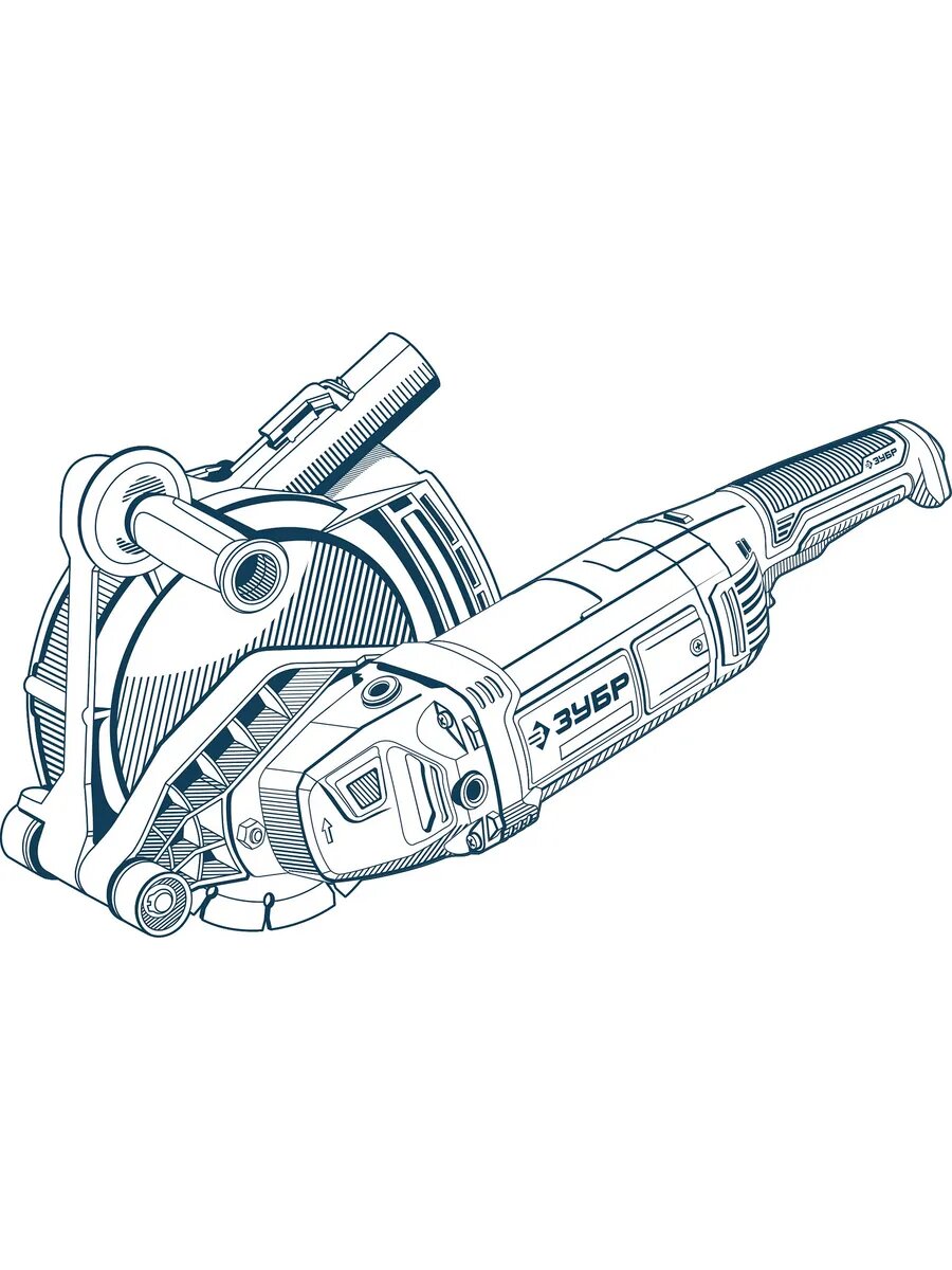 D 180 мм, 2200 Вт, 45 мм, штроборез (бороздодел), метал. ящ