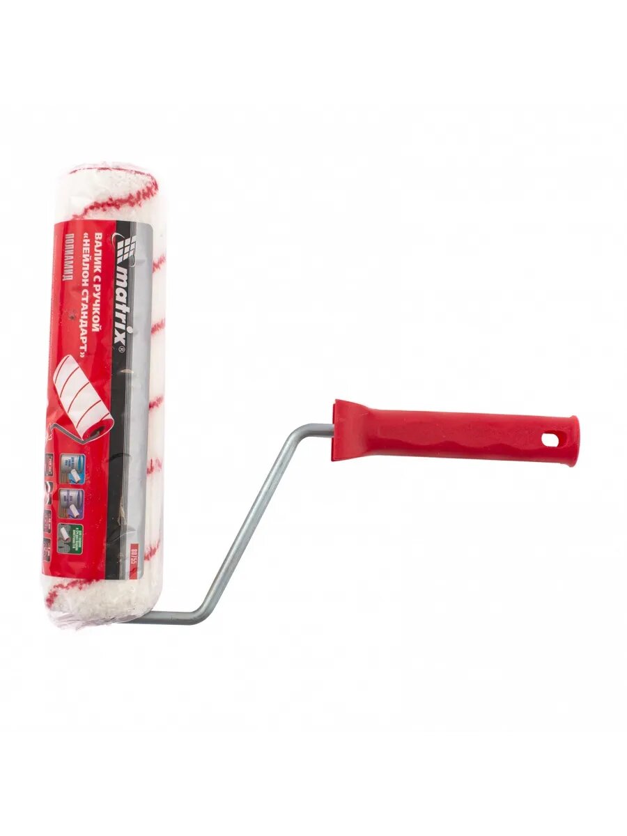 Валик Нейлон Стандарт, 250 мм, ворс 9 мм, D , MATRIX, 80755