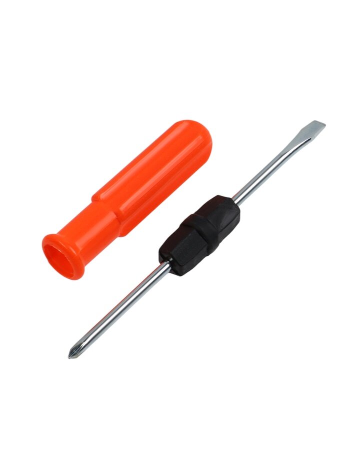 Отвертка комбинированная ЛОМ, 2 в 1, пластиковая рукоятка, PH1/SL5×70 мм