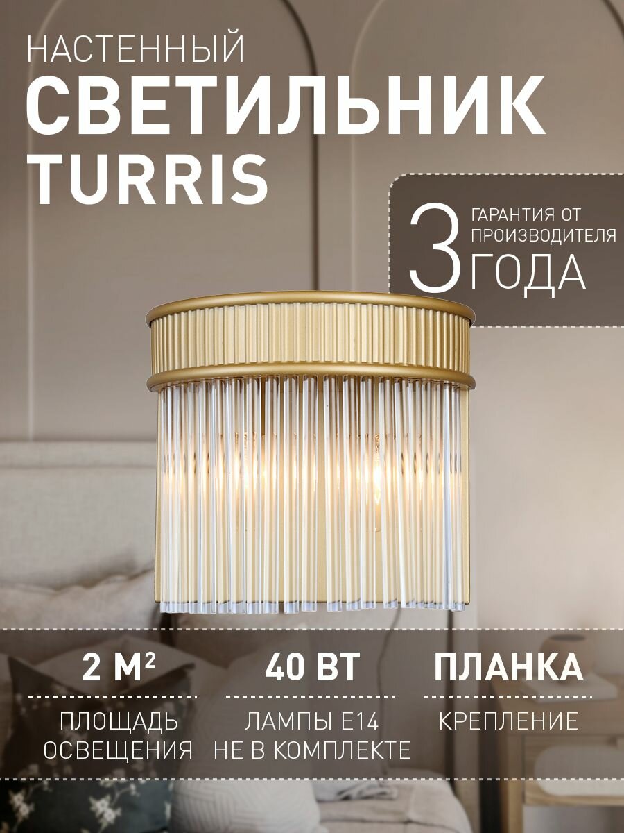 Настенный светильник, бра на стену Favourite 4200-2W с цоколем E14x40W