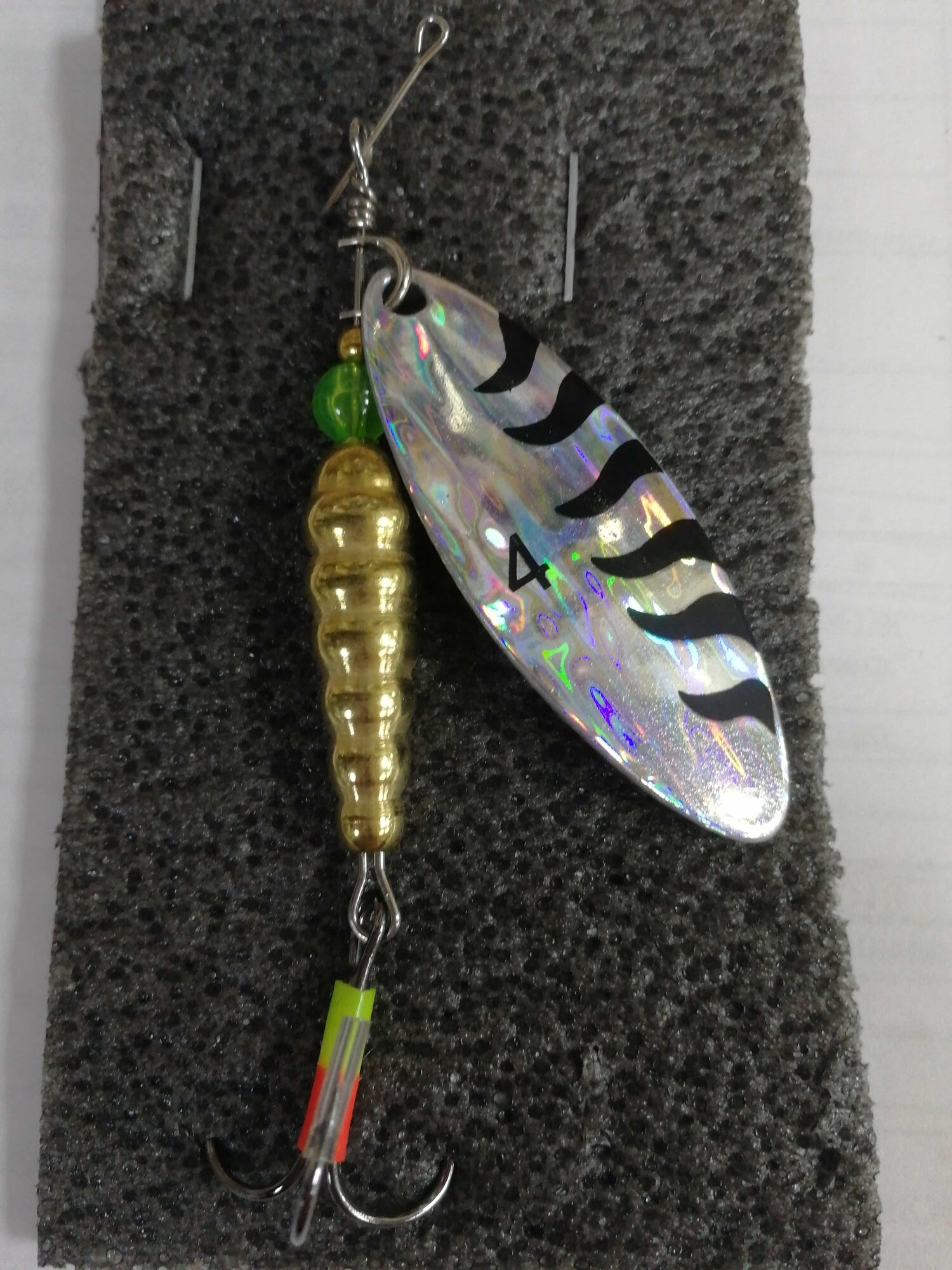 Блесна вращ. Русская рыбалка Лонг 4 14гр. 101-HCr