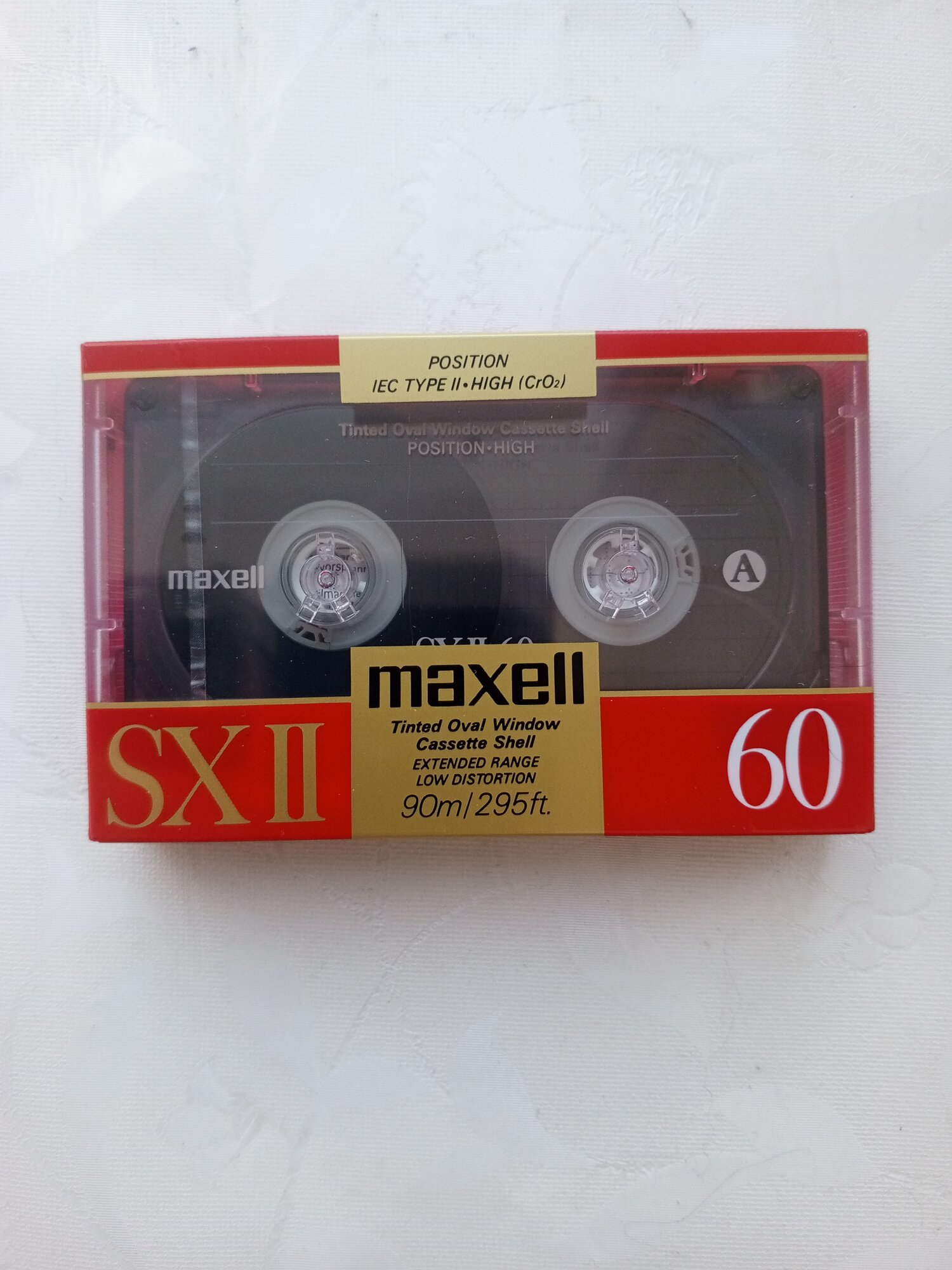 Аудиокассета Maxell SXII-60 chrom Япония, 1988г (1 шт, 90 мин)