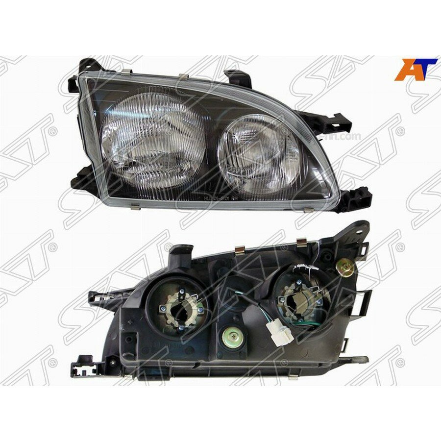 SAT ST2121187R Фара Toyota Avensis (T220) 97-00 / Caldina (T210) 97-99 (Справа/ Галоген/ Ручная регулировка)