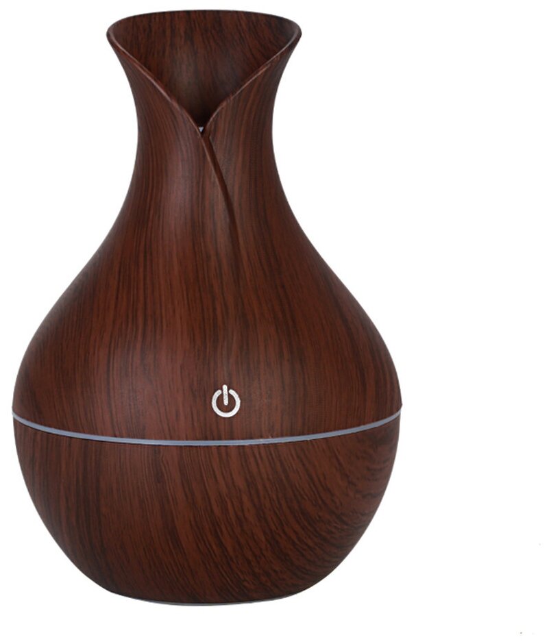 130 мл Ультразвуковой диффузор аромата Creative Vase Wood Mini Mute USB Увлажнитель