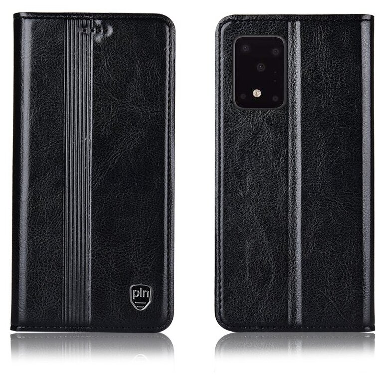 Чехол-книжка MyPads Premium для Samsung Galaxy S11 + Plus / Samsung Galaxy S20+ Plus из качественной натуральной мраморной кожи буйвола прошитый .