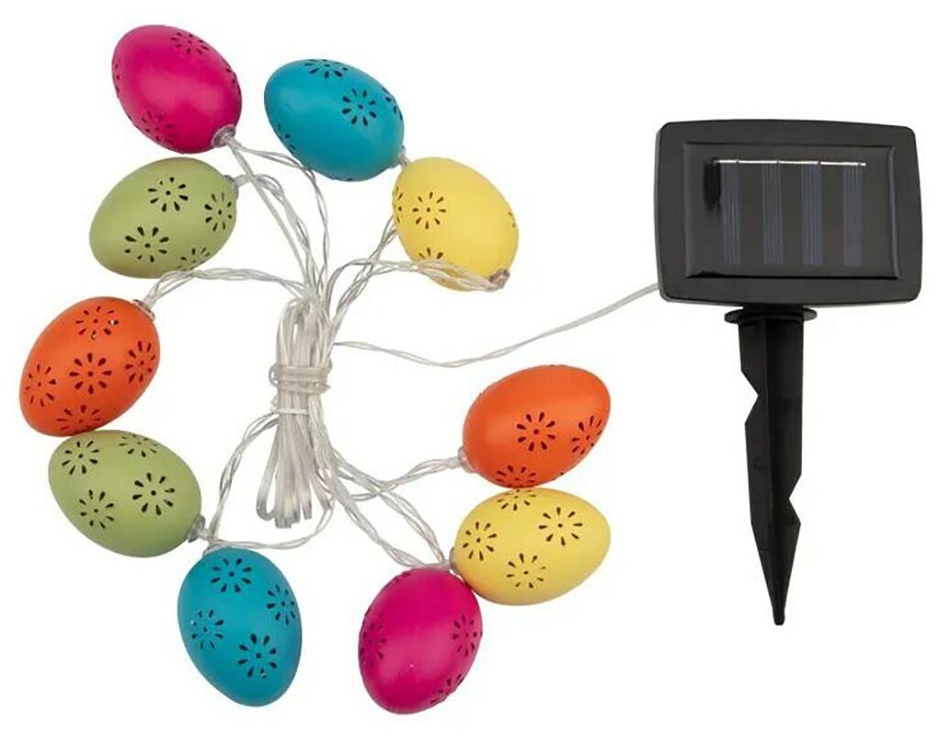 Каскад Lamper Электрика, LED, 2 режима, на солнечной батарее, 4 м, теплый белый