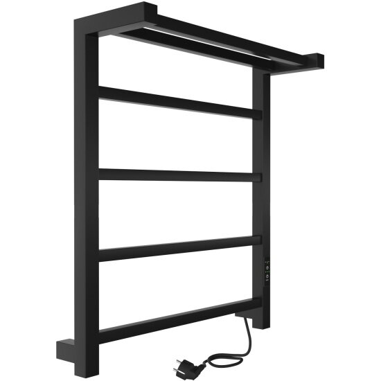 Полотенцесушитель Indigo® INDIGO Forma (electro) 60/50 (таймер, скр. монтаж, унив. подкл. R/L, Черный муар)