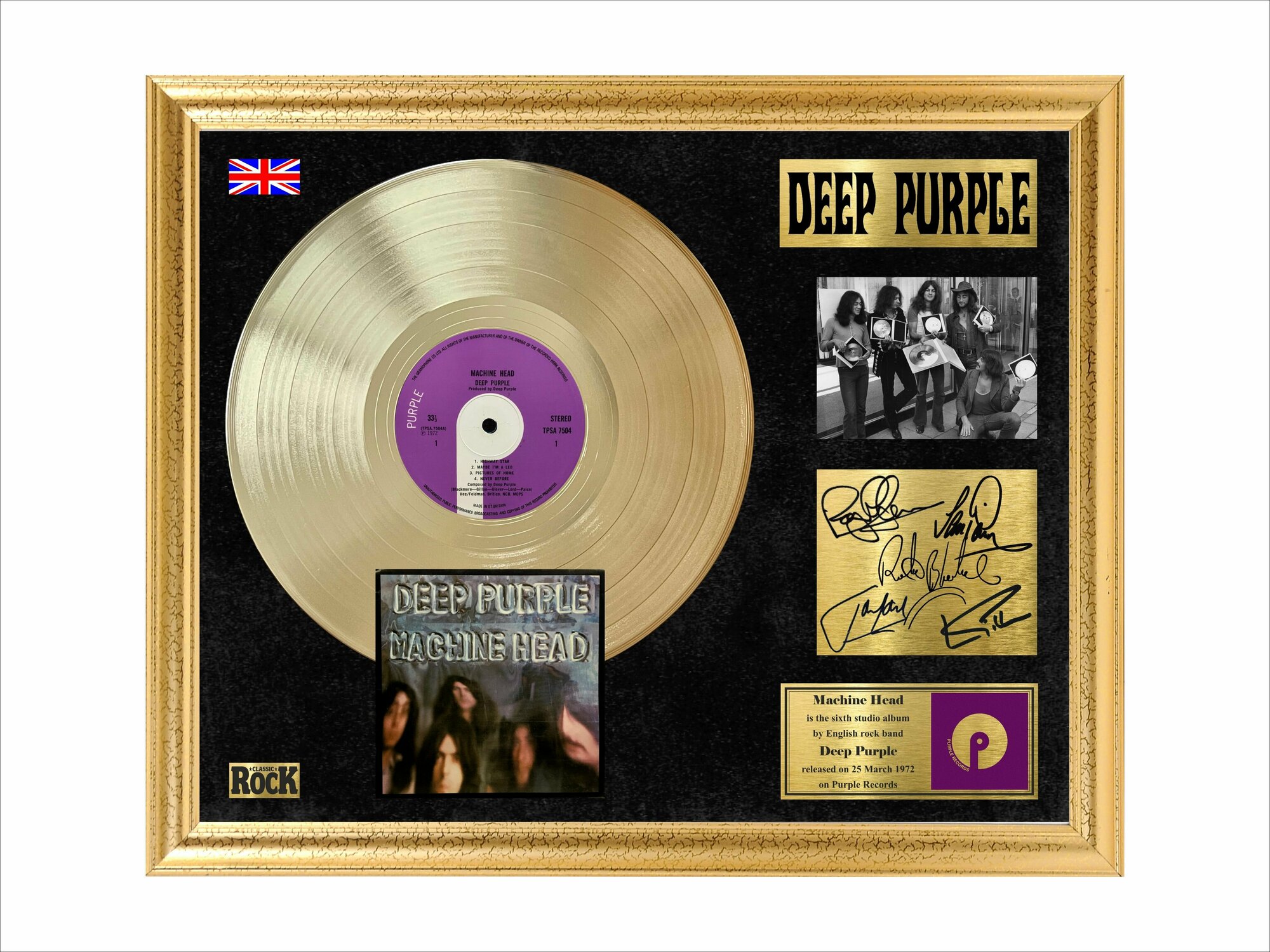 Deep Purple Machine Head подарочная картина 45х55см