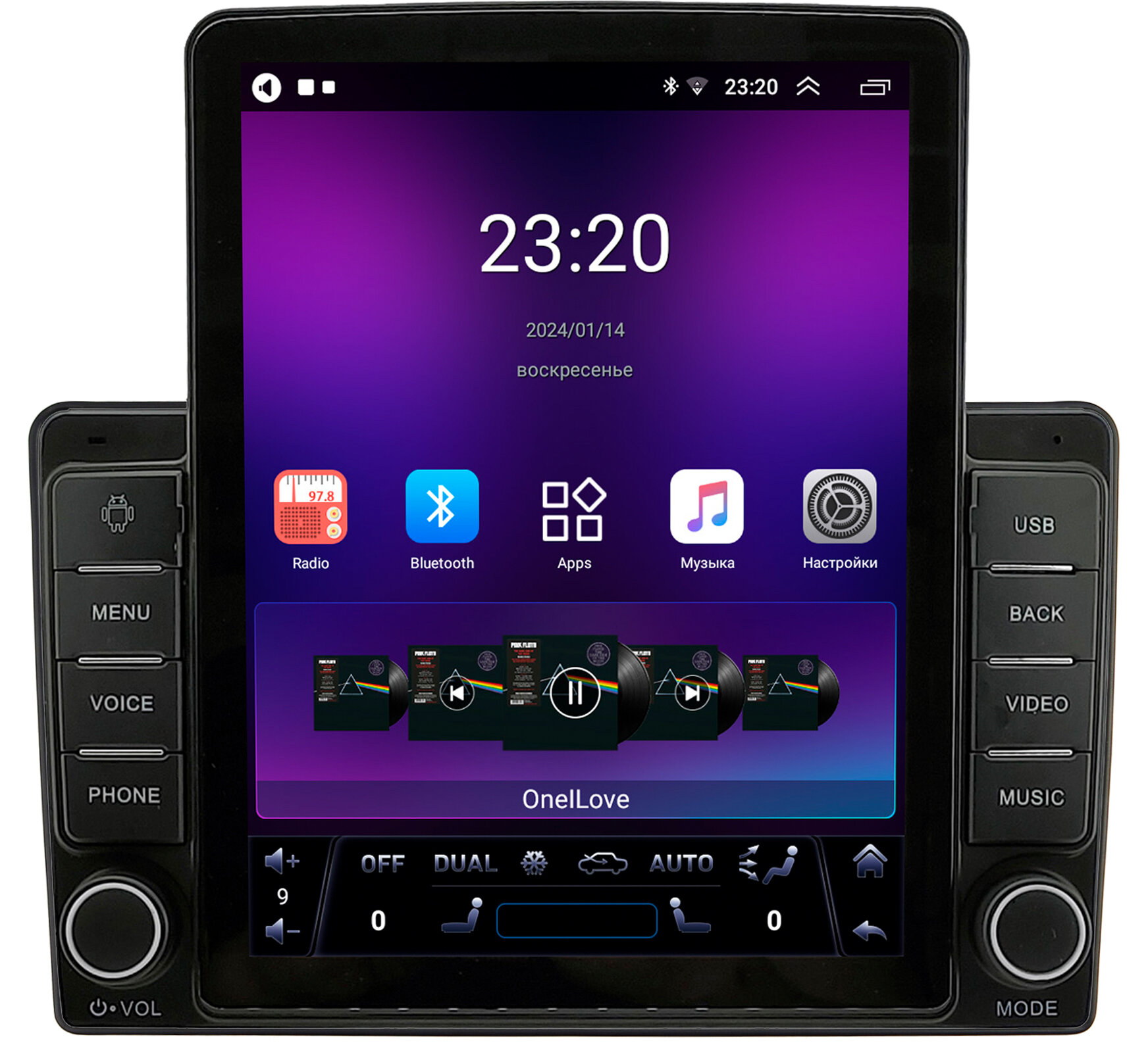 Штатная магнитола Peugeot 207, 307, Expert 2 (черная) Canbox GTR095-9-091 на Android 10 (QLed, 4/64, DSP, CarPlay)