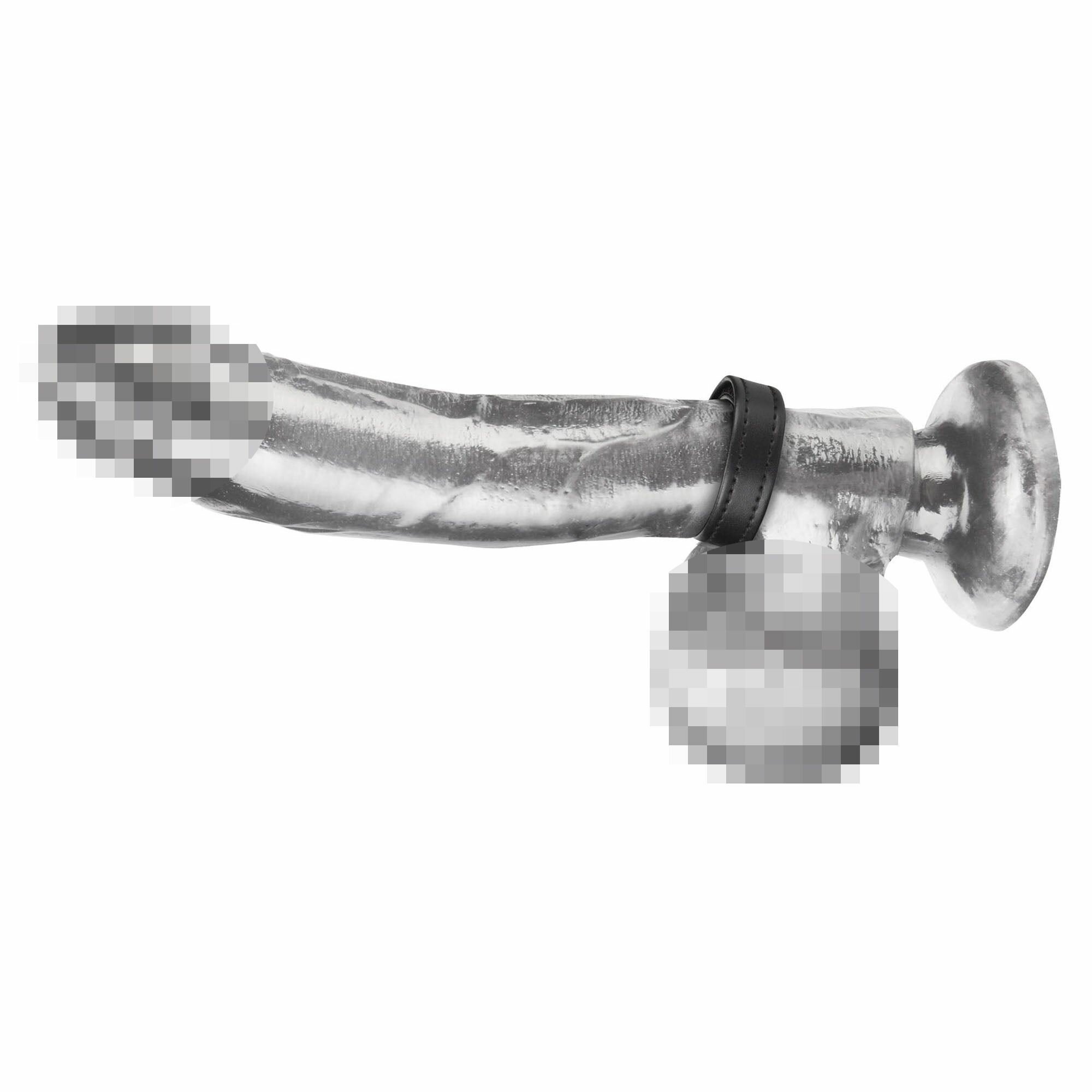 Кольцо на пенис из искусственной кожи на липучке VELCRO COCK RING