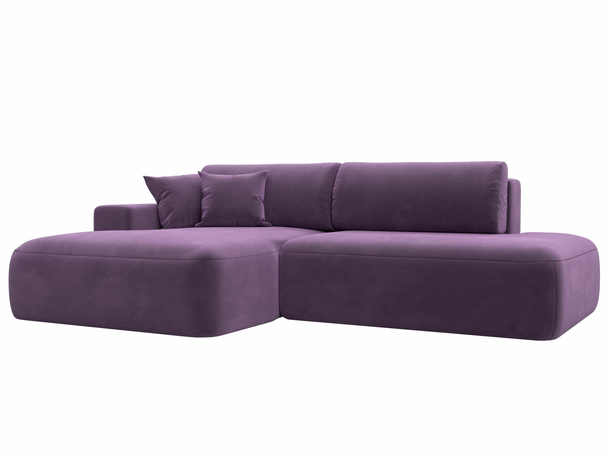 Диван угловой Лига-036 Модерн левый угол, Микровельвет, Модель 121406L