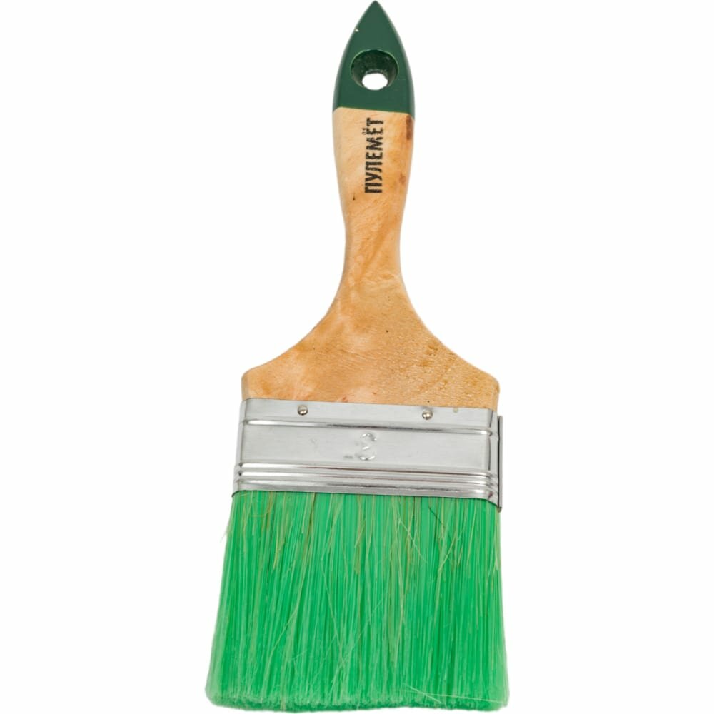 Плоская кисть для антисептиков и лазурей ZOLDER 75 х 12 мм, смешанная щетина, деревянная ручка