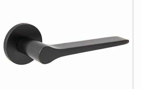 Ручки дверные (к-кт - 2шт.) CODE DECO Slim H-40137-A-BLM (чёрный матовый)