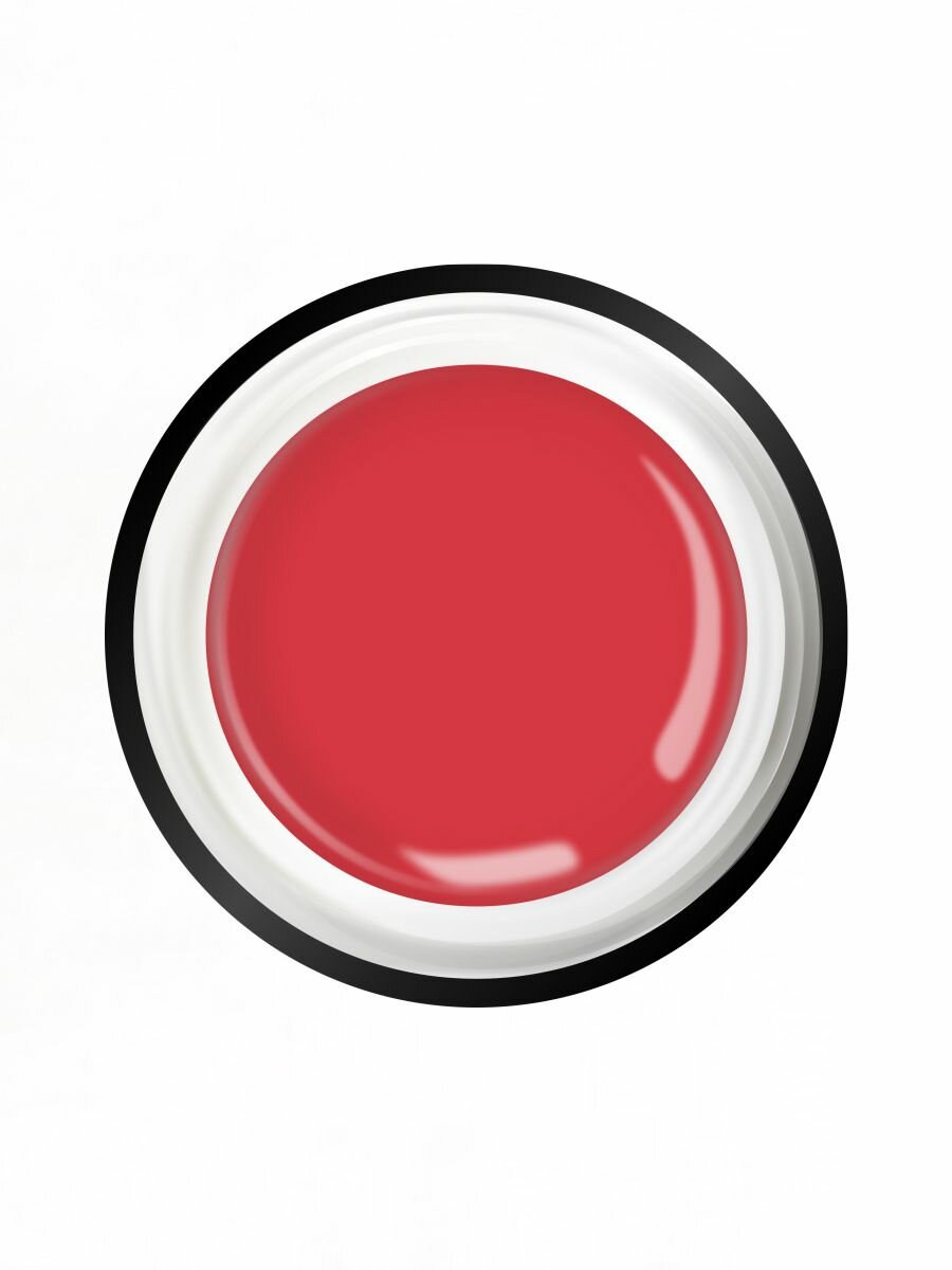 Nail Club Гель-краска для ногтей с липким слоем GO-21 Coral, 5 мл.