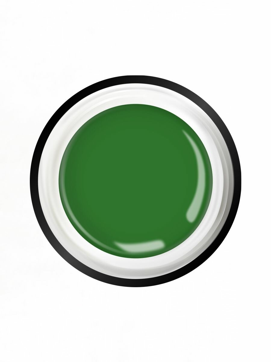 Nail Club Гель-краска для ногтей с липким слоем GO-06 Green, 5 мл.
