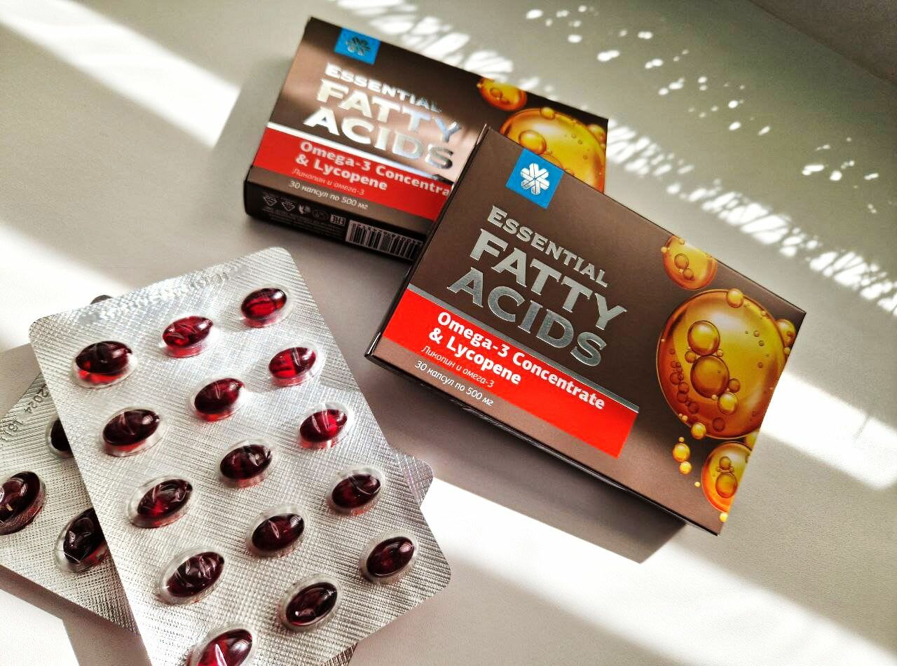 Ликопин и омега-3 Essential Fatty Acids,30 капсул