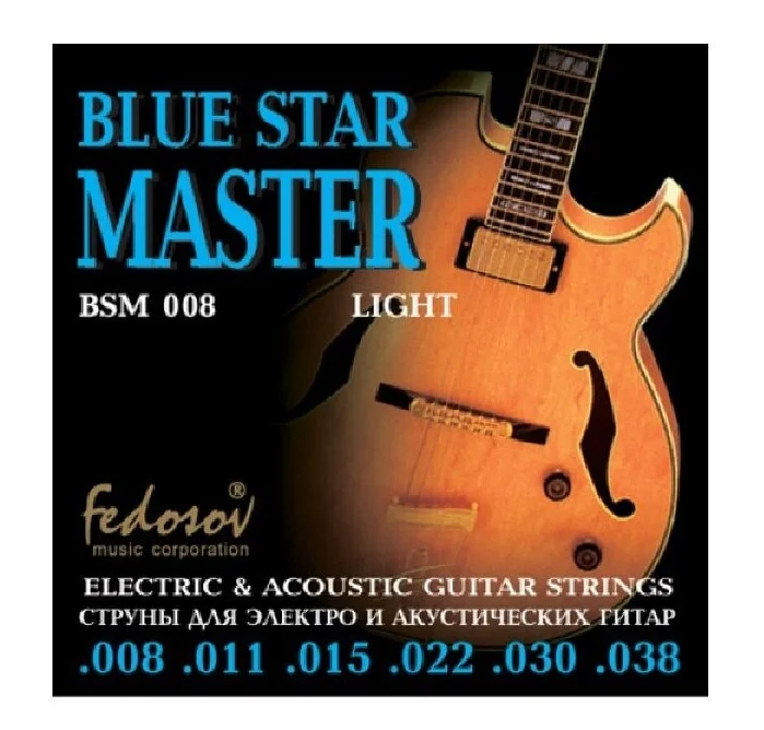 Струны для электрогитары BSM008 Blue Star Master Light