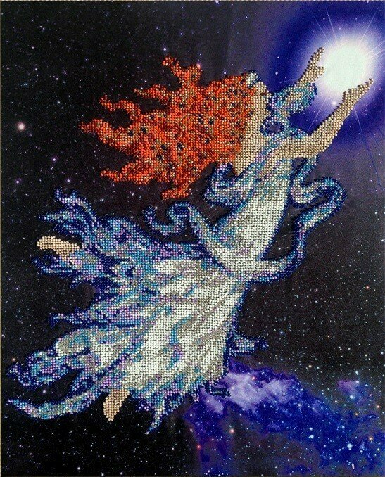 Набор для вышивания FeDi #КВ612 Галактика, Вышивка бисером, 33 х 42 см