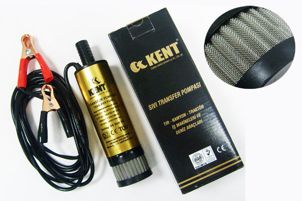 Насос для перекачки топлива d-50mm, 12V, с фильтром КENT