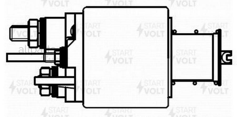 STARTVOLT VSR 0919 Реле втягивающее стартера для а/м Renault Duster (10-) 1.5dCi (тип Valeo) STARTVOLT VSR 0919