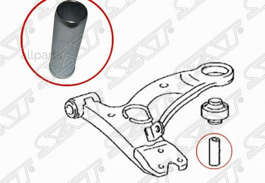 SAT ST-90389-19003 Втулка сайлентблока Toyota Caldina (T190, T210) 92-02 / Ipsum 96-01